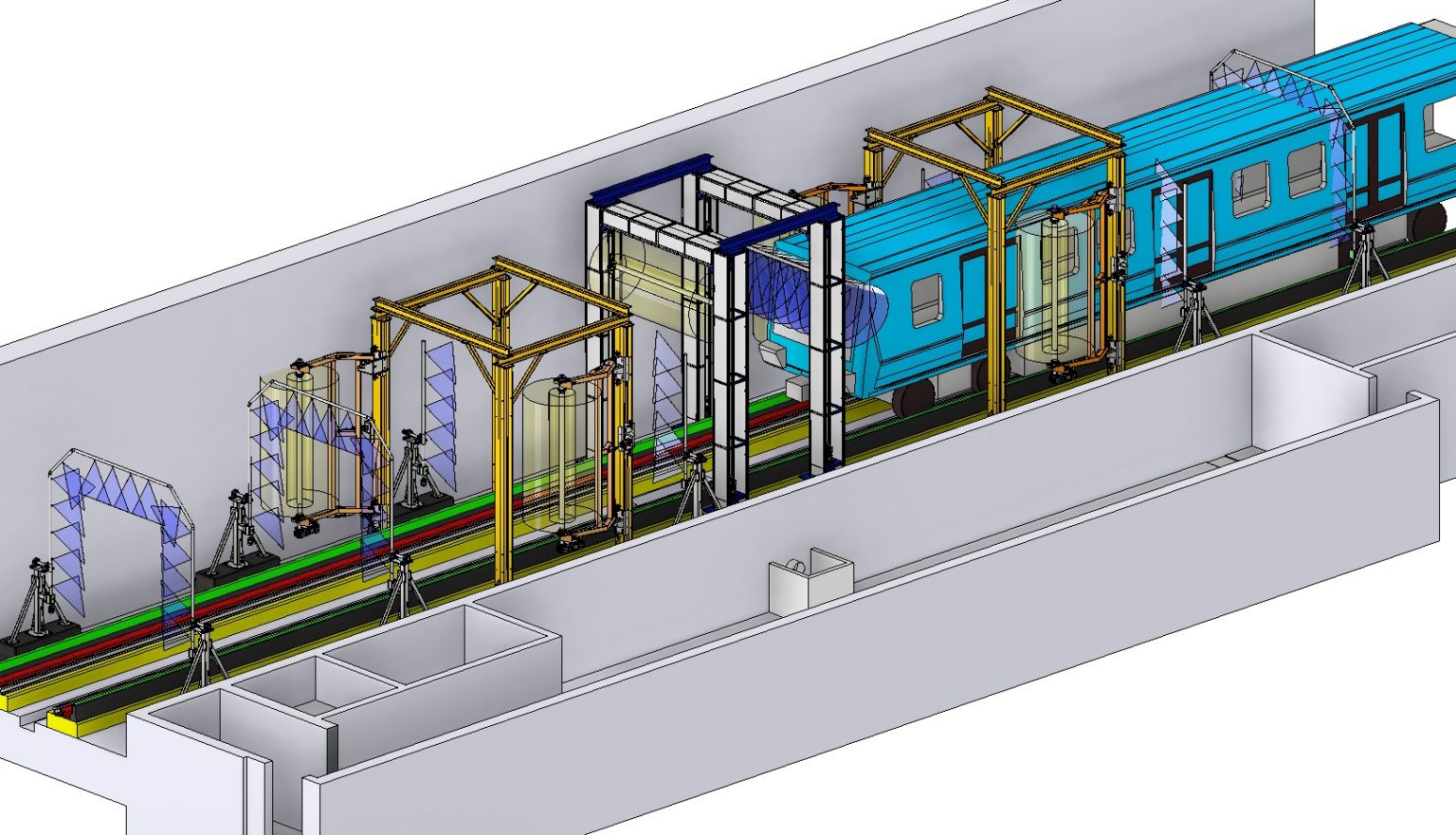 Washing machine for metro trains - Montanier